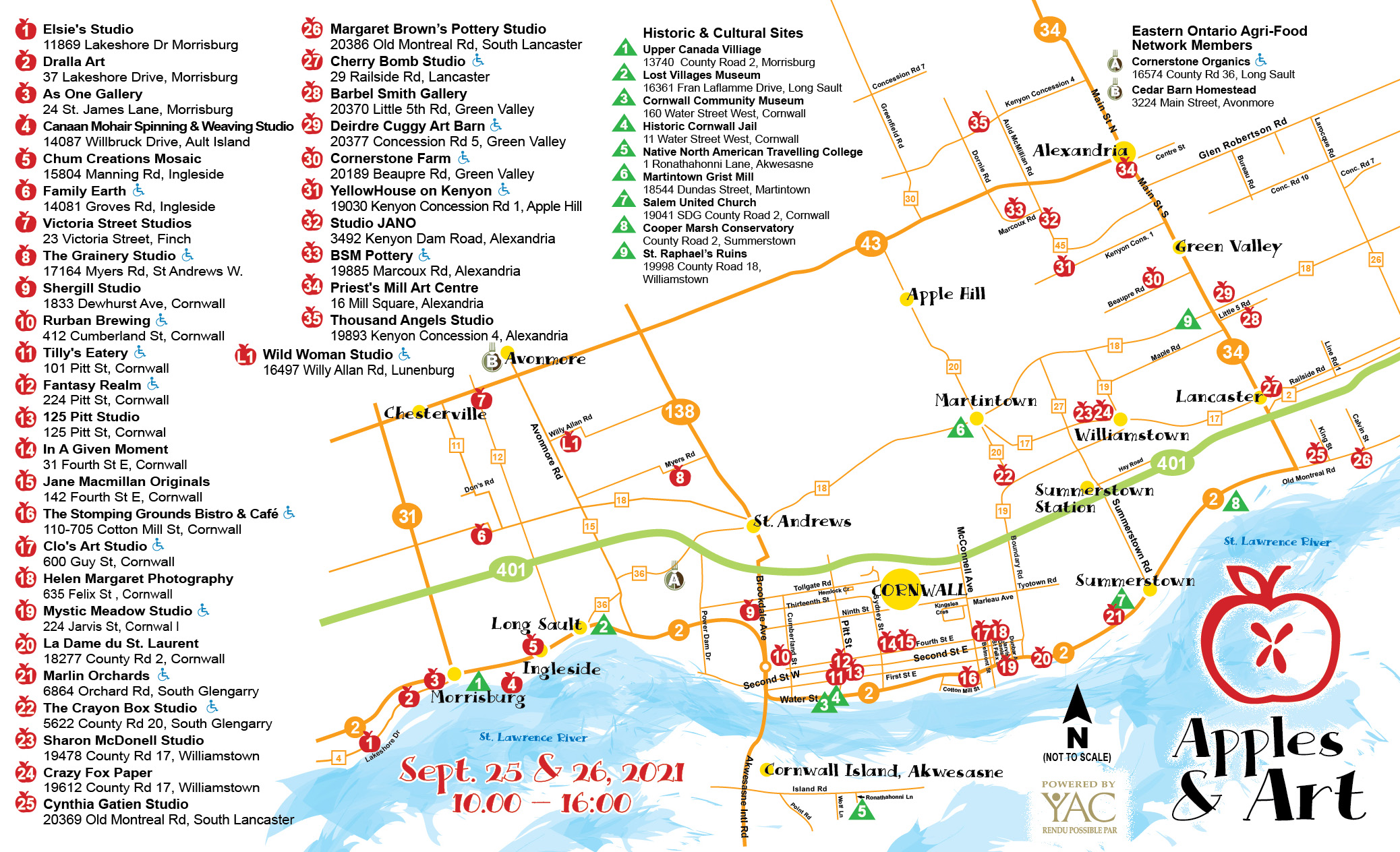 A&A Map 2021 – V3 | Apples And Art